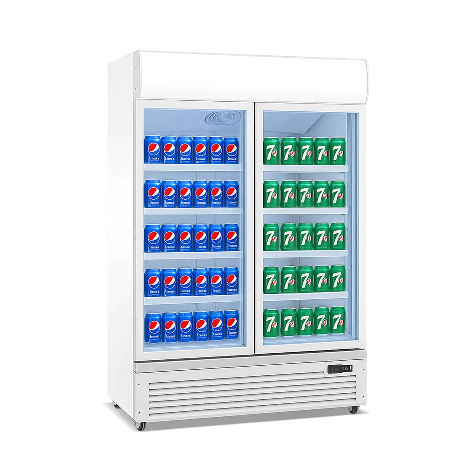 SNOWVA 1186L Upright Hinged Doors White Display Refrigerator | متجر ...